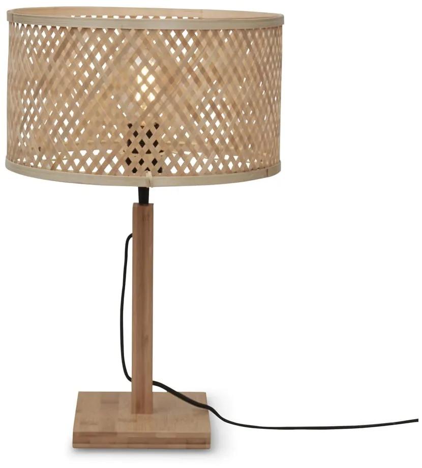 Stolní lampa bambusovým stínidlem v přírodní barvě (výška 38 cm) Java – Good&amp;Mojo