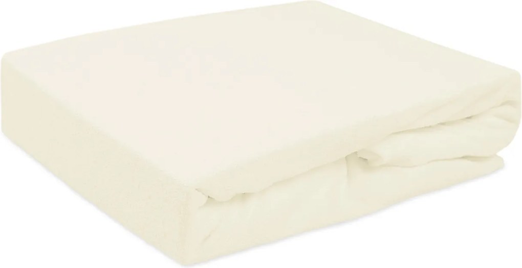 FROTÉ PROSTĚRADLO PREMIUM 90X200 CM PŘÍRODNÍ