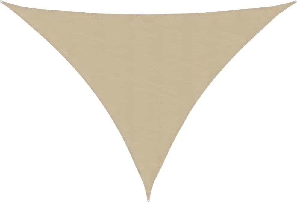vidaXL Stínicí plachta oxford trojúhelník 2,5 x 2,5 x 3,5 m [135829] Barva: krémová