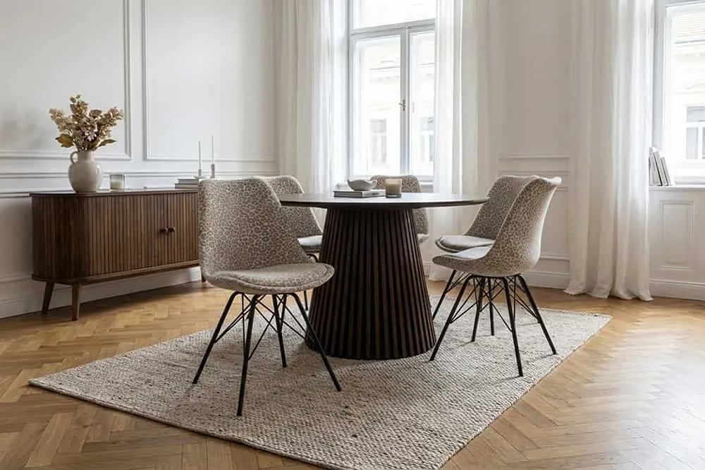 Designová židle Sweden béžová / šedá