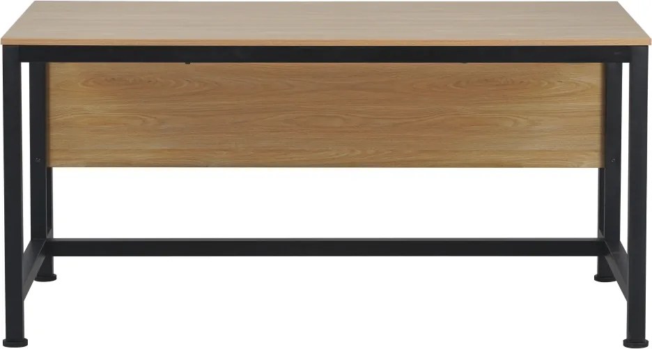 Psací stůl, dub/černá, 120x80 cm, KILIS NEW