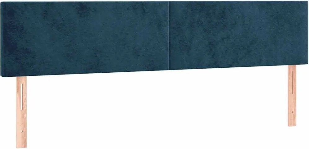 Box spring postel s matrací tmavě modrá 120x190 cm samet 3269987