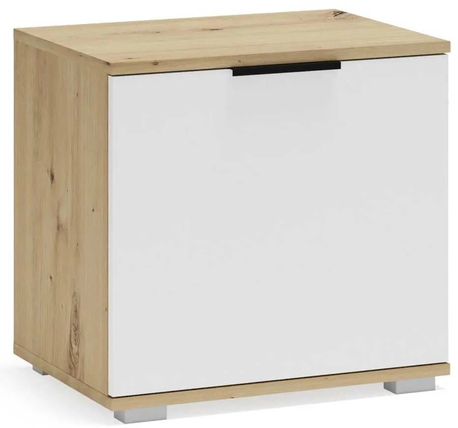 Botník Walker 50 cm, dub artisan / bílá