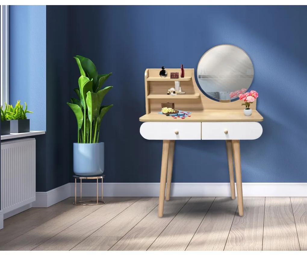 Supplies SCANDI KIDS toaletní stolek se zrcadlem 80x120 - hnědý