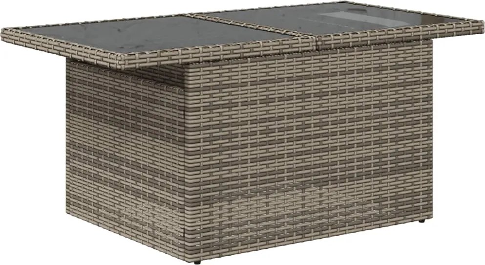 6dílná zahradní sedací souprava s poduškami šedá polyratan 3268500