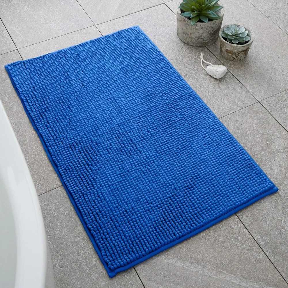 Modrá koupelnová předložka 50x80 cm Bobble – Catherine Lansfield