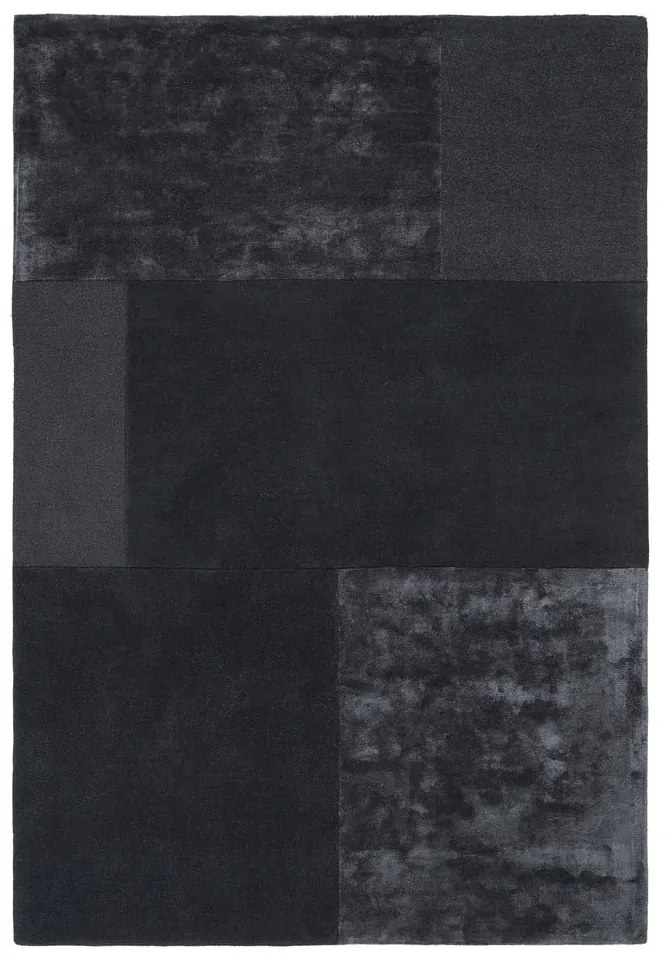 Antracitový koberec Asiatic Carpets Tate Tonal Textures, 200 x 290 cm