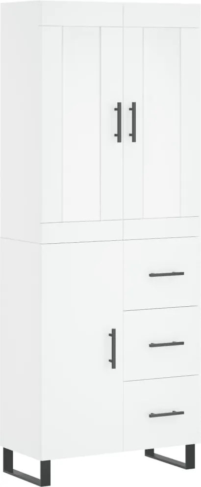 Skříň highboard bílá 69,5 x 34 x 180 cm kompozitní dřevo 3199833