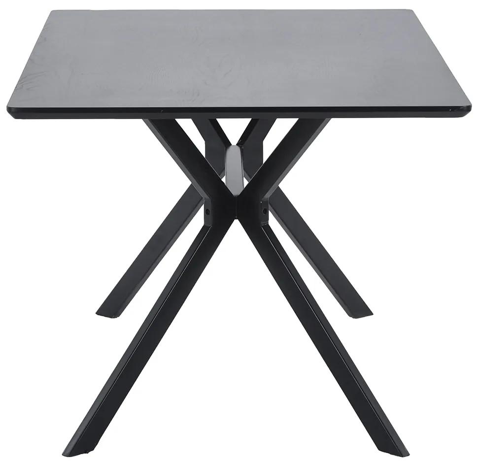 Obdélníkový stůl bruno 160 x 90 cm černý MUZZA