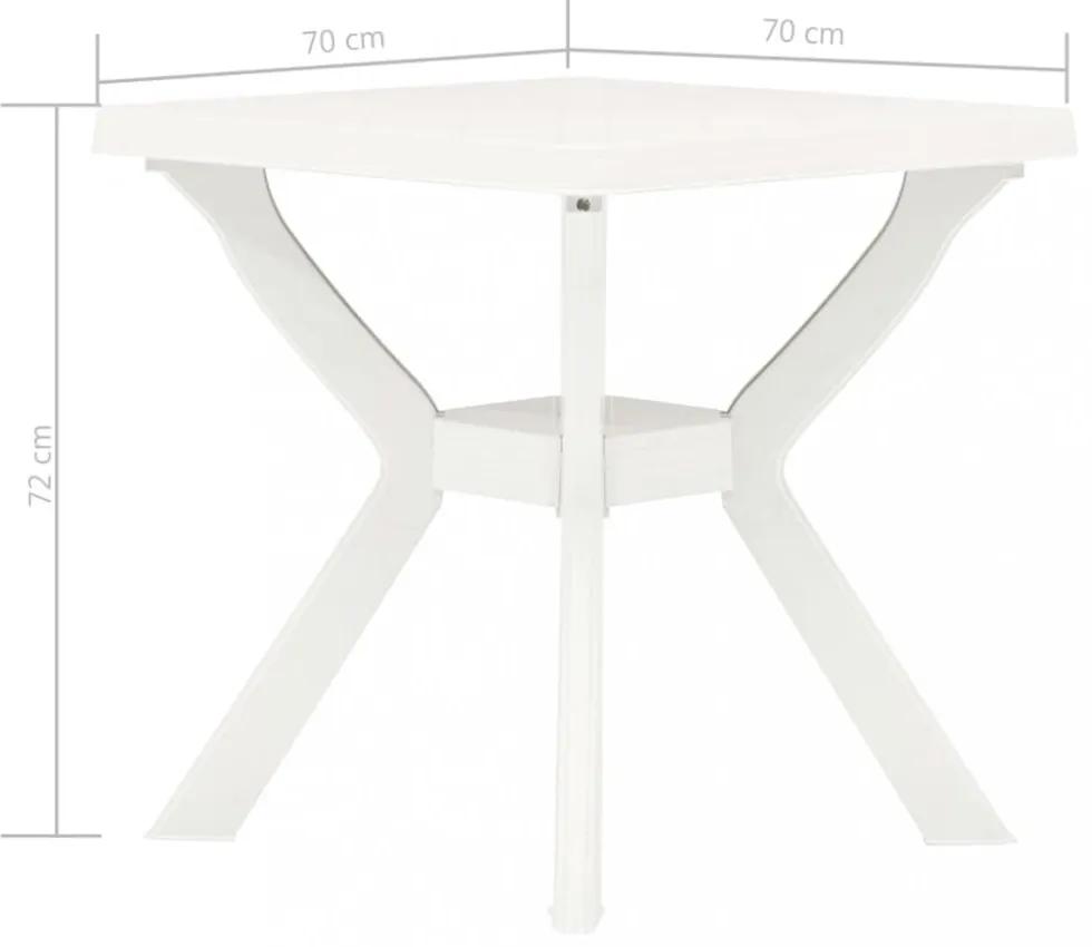 Zahradní bistro stolek plast Dekorhome Antracit