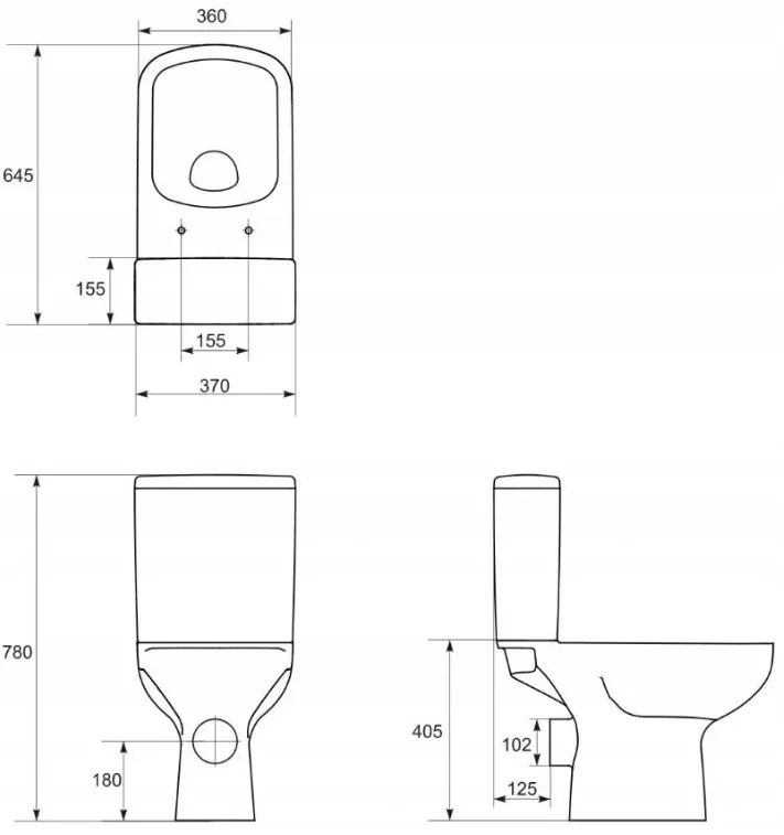 Cersanit COLOUR WC sedátko duroplast / antibakteriální, bílá, K98-0092