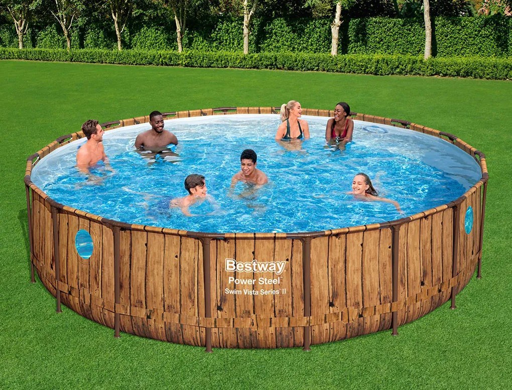 BESTWAY Power Steel Swim Vista Bazénový set 549 x 122 cm, kartušová filtrace 56977