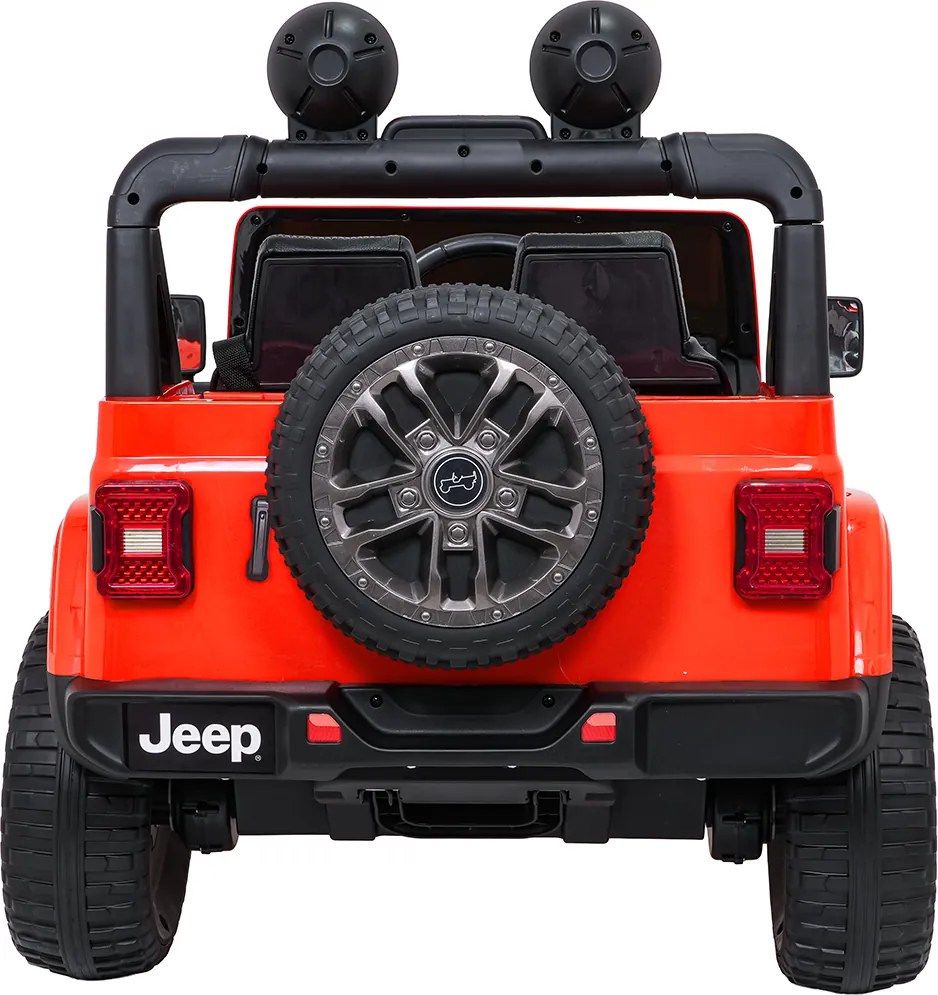 Ramiz Jeep Wrangler Rubicon LIFT elektrické autíčko pro děti oranžové