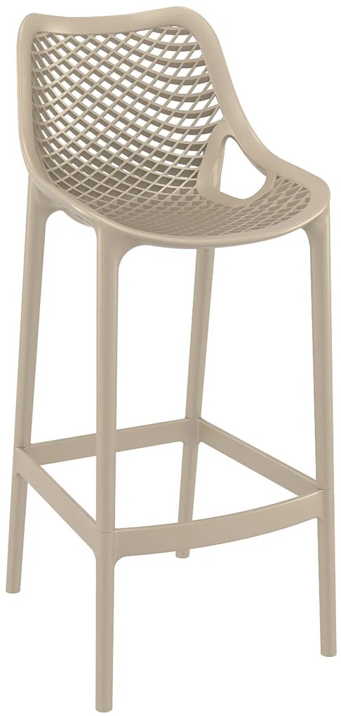 Plastová barová židle DS10778434, krémová