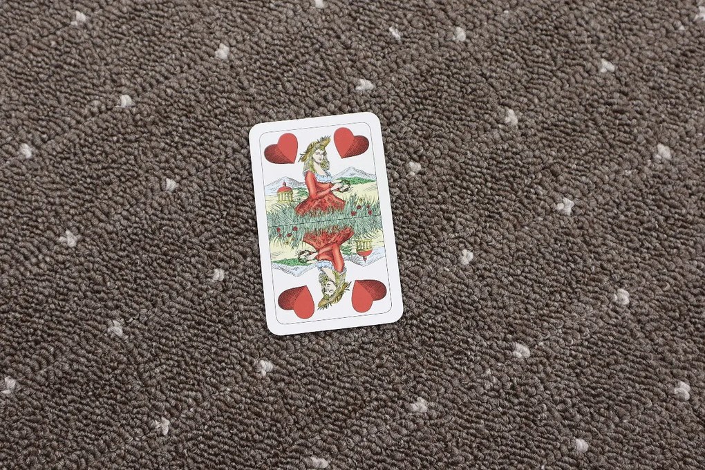 Condor Carpets, Kusový koberec Udinese hnědý, 160x240, hnědá, chodba / předsíň
