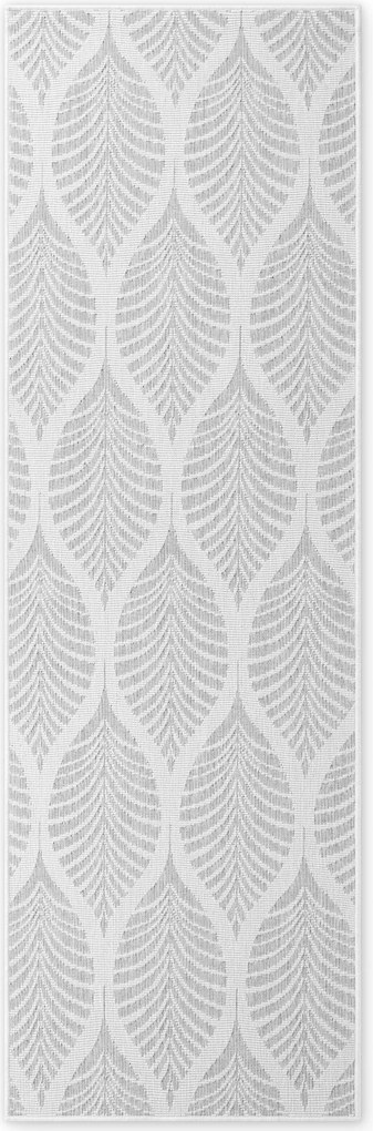 NORTHRUGS, Běhoun Duet Liora 106246 White/Gray - na ven i na doma, 80x250, šedá, chodba / předsíň