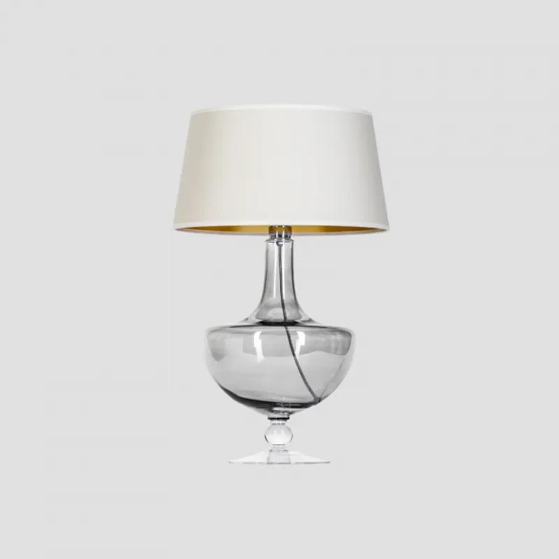 4concepts Designová stolní lampa OXFORD TRANSPARENT BLACK Barva: Bílá