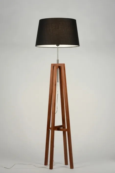 Stojací designová lampa Paola Nero and Brown