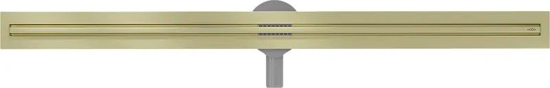 Mexen Flat 360° Slim sprchový žlab 140 cm, zlatá matná, 1A41140