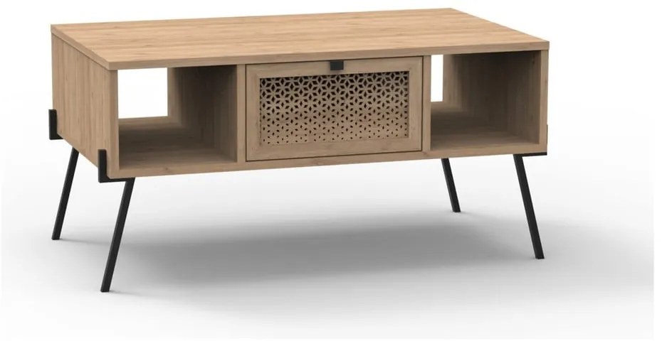 Konferenční stolek v dekoru dubu v přírodní barvě 60x100 cm Evan – Marckeric