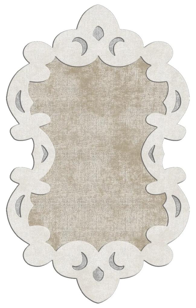 Conceptum Hypnose Kusový koberec Aln600Fg416Kr, Krémová Rozměr koberce: 160 x 230 cm