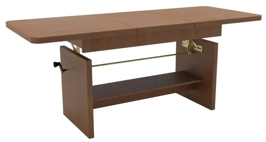 Konferenční stolek JANEK 2v1 | rozkládací 116-156 cm | jasan světlý