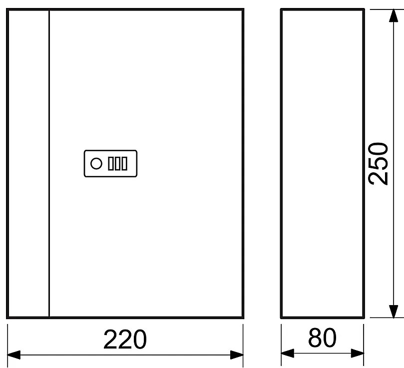 Ocelová skříň na klíče s kódovým zámkem RICHTER TS.28.SED