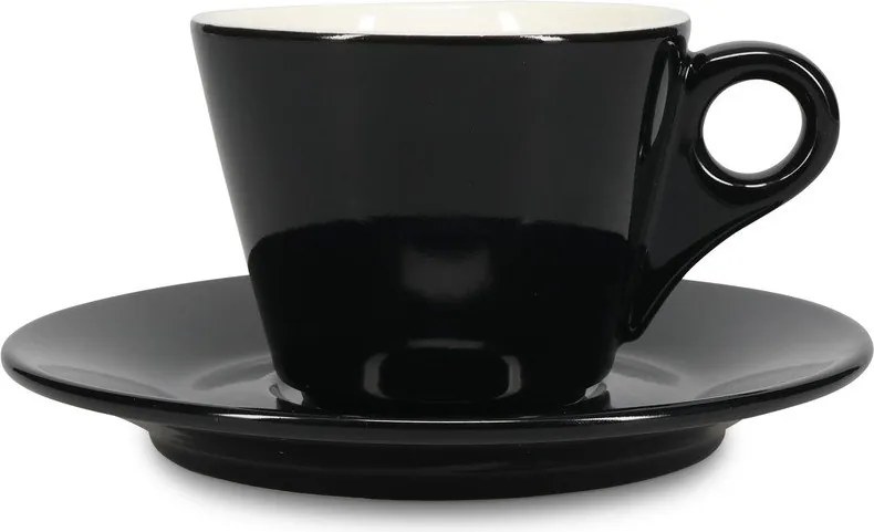 Černý porcelánový podšálek ø 15,5 cm Barista – BonBistro