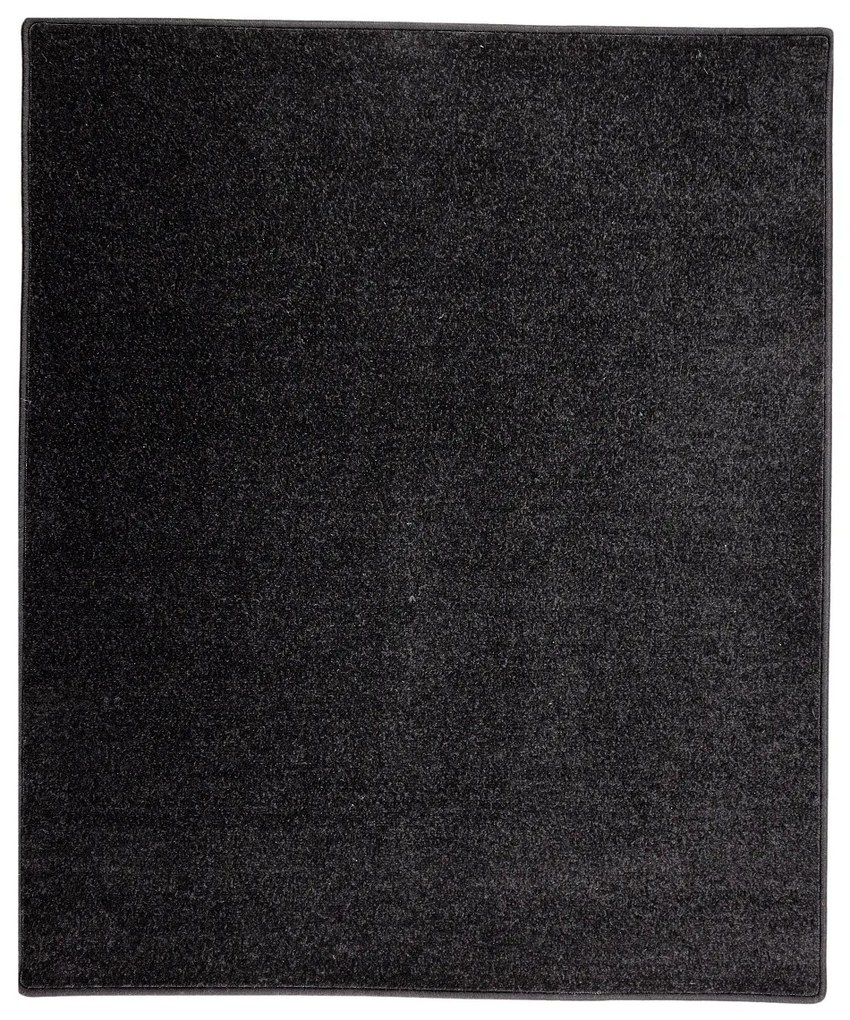 Vopi koberce Kusový koberec Eton černý 78 - 140x200 cm