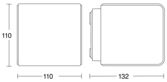 Steinel 079253-LED Venkovní nástěnné svítidlo L830 C LED/9,1W/230V IP44 antracit