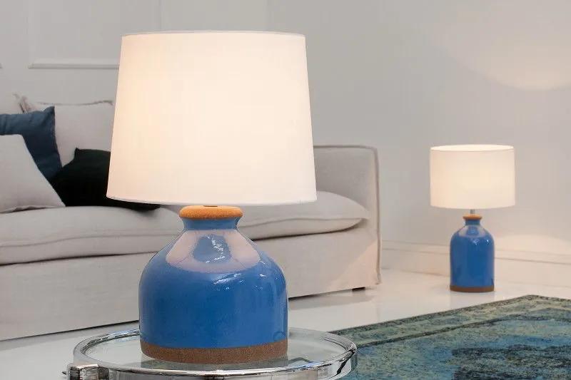 Deflee stolní lampa CLASSIC 50-BLUE LAMSTOL38159nylon, keramika  30 cm x 46 cm x 30 cm 01112018110