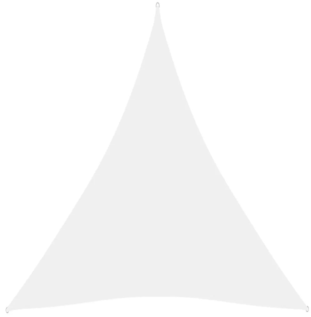 vidaXL Stínící plachta oxfordská látka trojúhelníková 3 x 4 x 4 m bílá