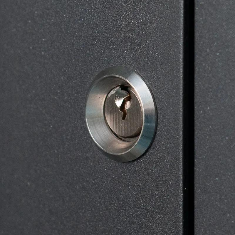 Hliníkové vchodové dveře FM Turen Premium P90 M311 BLACKLINE antracit/bílá RAL7016/9016 Orientace dveří: Levé, otevírání dovnitř, Standardní rozměr dveří včetně rámu: 100 cm x 200 cm - vnější rozměr rámu