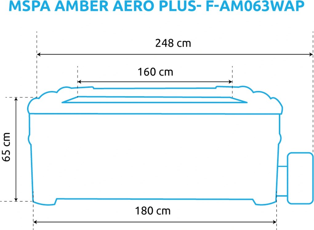 Mspa | Vířivý bazén MSPA Oslo Amber Aero Plus F-AM063WAP | 11400305