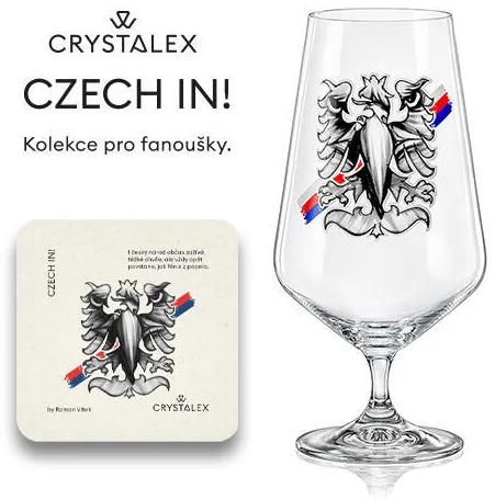 Crystalex sklenice na pivo Czech In 540 ml 1KS
