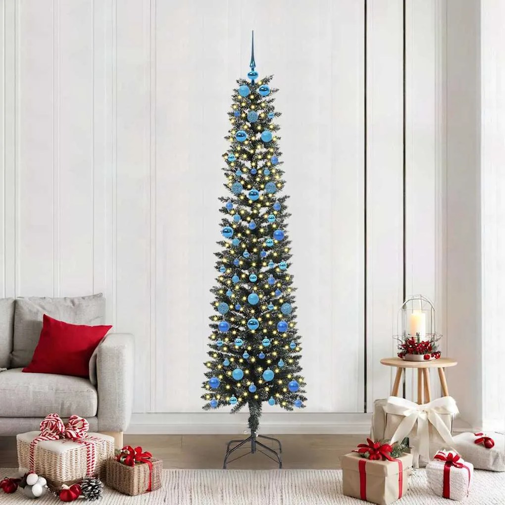 Umělý vánoční stromeček Zelená 210 cm PVC, plast a ocel 3395959