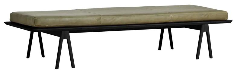 Lavice "Level", 8 variant - Woud Varianta: tmavý dub, nugátová kožená matrace