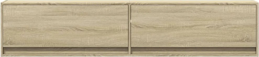 Nástěnná TV skříňka s LED dub sonoma 180 x 31 x 38 cm 3307949
