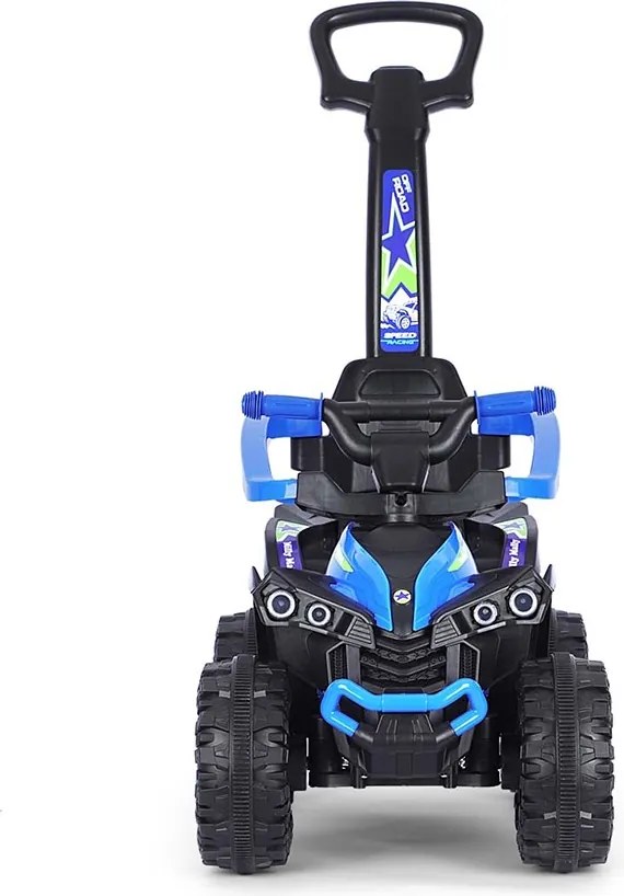 Dětské odrážedlo s vodící tyčí Milly Mally Wild 3v1 blue