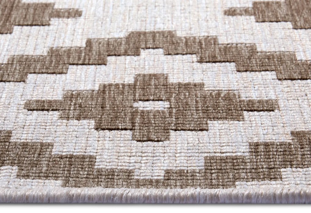 NORTHRUGS - Hanse Home koberce Kusový koberec Twin-Wendeteppiche 105460 Linen – na ven i na doma - 80x150 cm