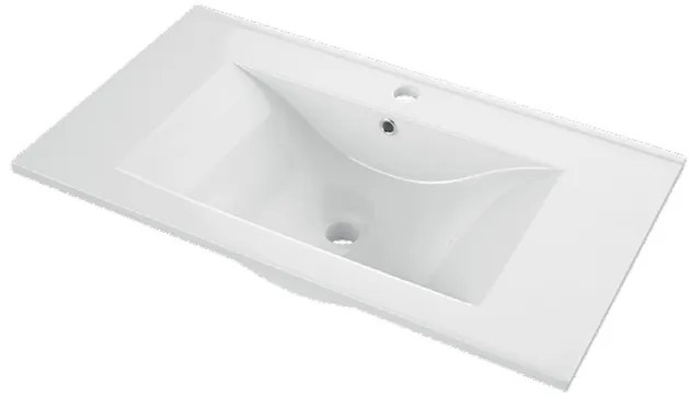 Comodo Koupelnová skříňka s keramickým umyvadlem Slim W 60