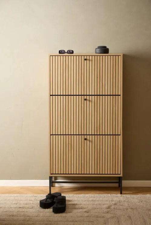 Výklopný botník ALBANY 71,6 cm dub přírodní