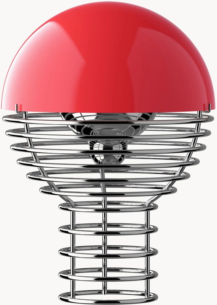 Malá přenosná stmívatelná stolní LED lampa Wire, design Verner Panton