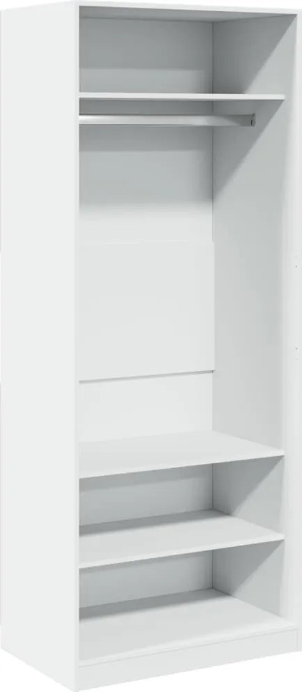 Šatní skříň bílá 80 x 50 x 200 cm kompozitní dřevo 3307693