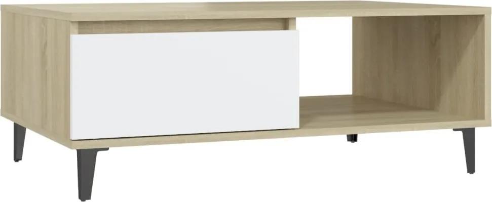 vidaXL Konferenční stolek 90 x 60 x 35 cm dřevotříska [806009] Barva: Betonová šedá