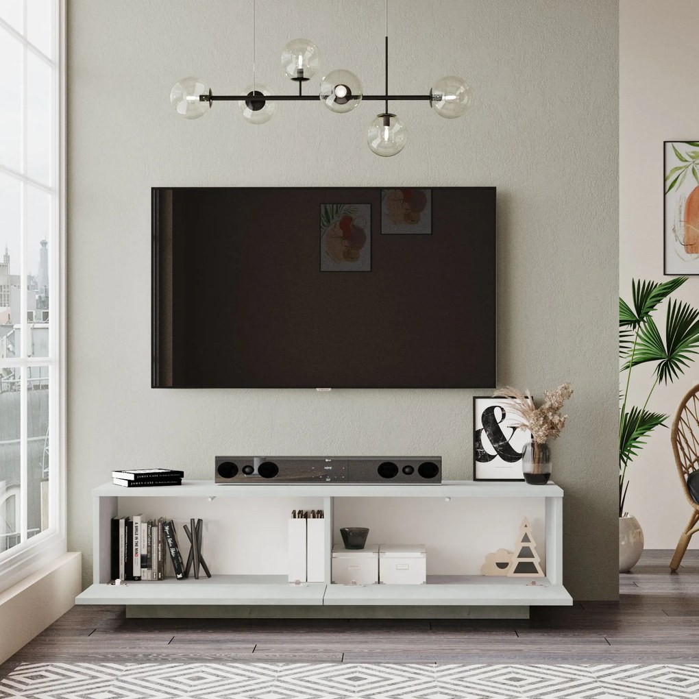 Kalune design Dřevěný TV stolek FN světlý 956LCS1623