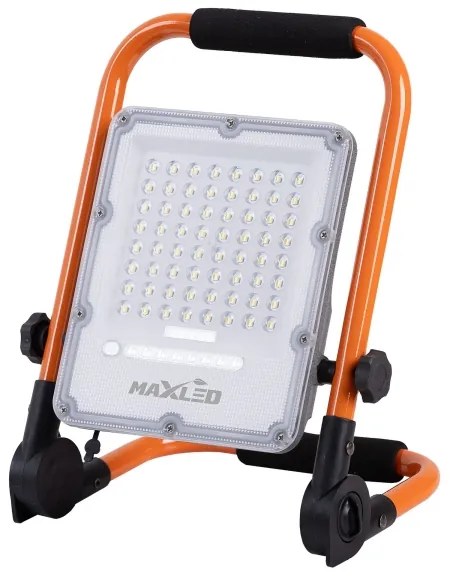 LED Nabíjecí reflektor se stojanem LED/50W/3,2V 4500K 5000 mAh IP65 oranžová