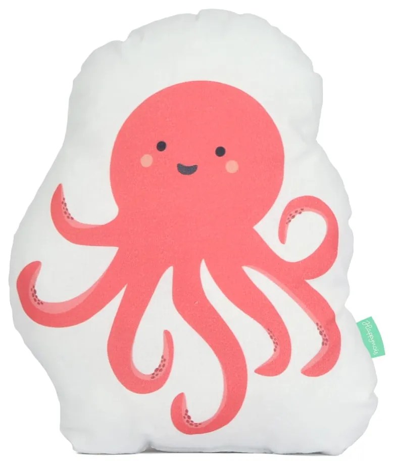 Polštářek z čisté bavlny Happynois Octopus, 40 x 30 cm