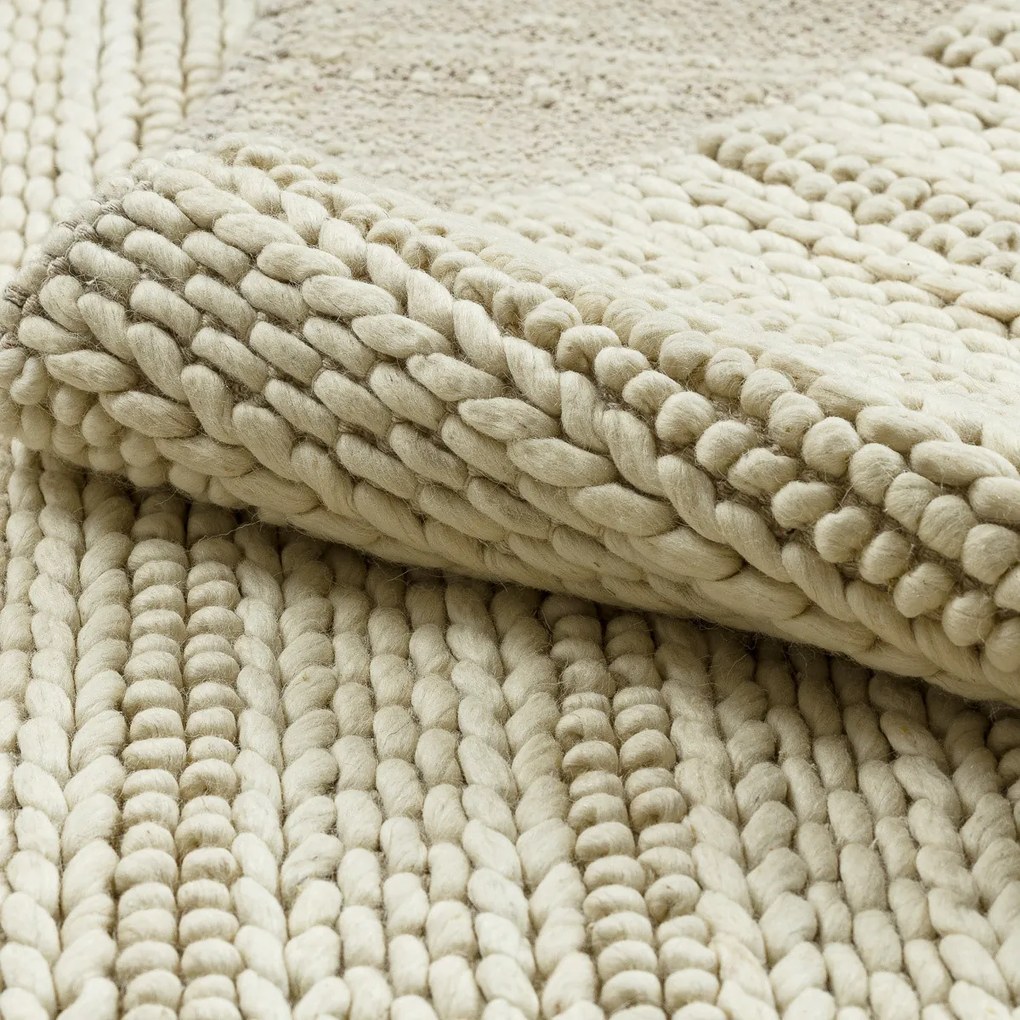 Dywany Łuszczów, Kusový koberec Tahar 99002B cream, 200x290, bílá, ložnice