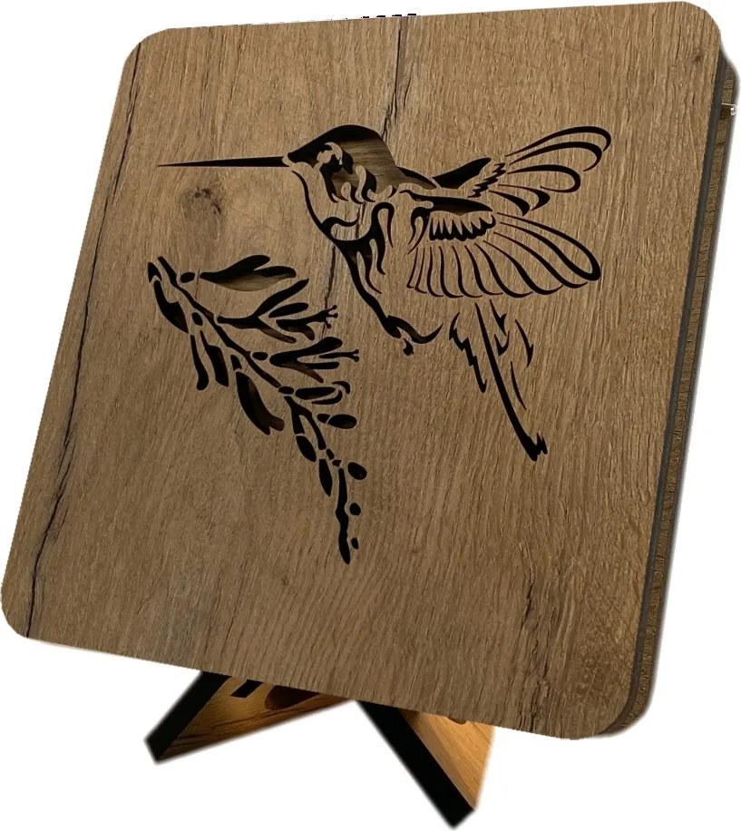 Li-Go "Kolibřík" lampa 19x19 cm provedení povrchu: jedle